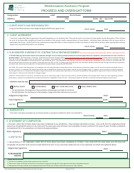 Arizona Progress and Oversight Form - Weatherization Assistance Program ...