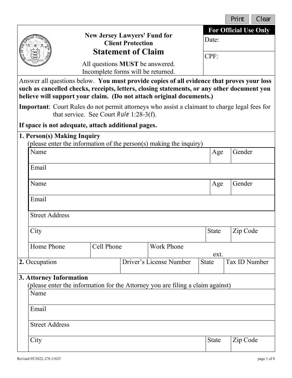 Form 11623 - Fill Out, Sign Online and Download Fillable PDF, New ...