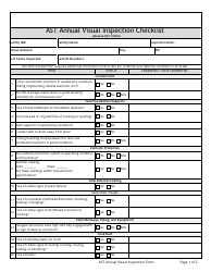 Utah Ast Annual Visual Inspection Checklist - Fill Out, Sign Online and ...
