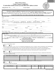 New Jersey Casino Key Employee License Review Application - Fill Out ...