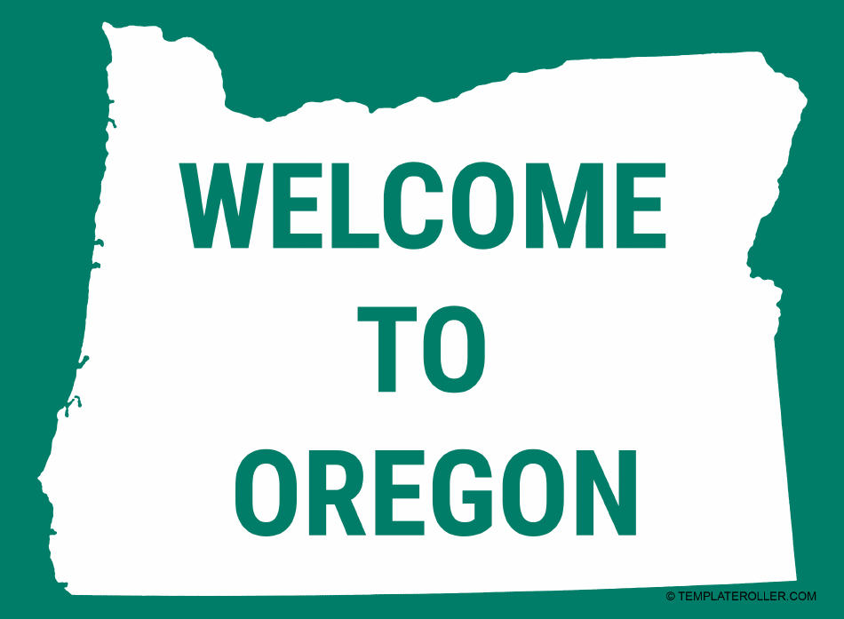Welcome to Oregon Sign Template Download Printable PDF | Templateroller