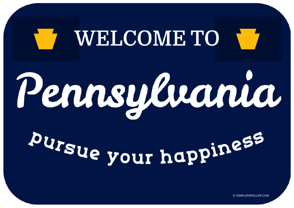 Welcome to Pennsylvania Sign Template Download Printable PDF ...