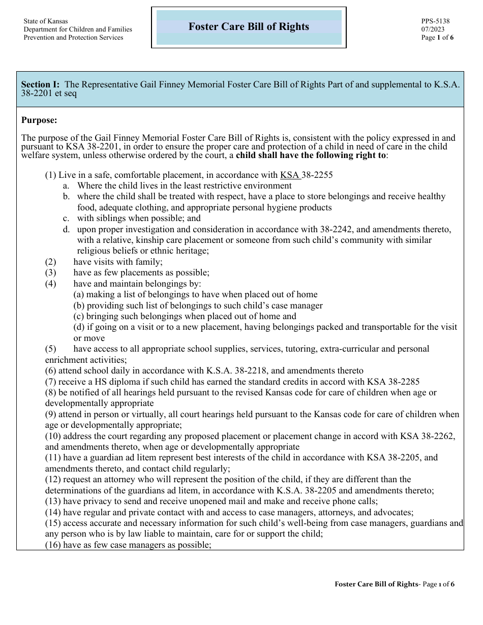 Form PPS-5138 - Fill Out, Sign Online and Download Printable PDF ...