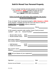 Form FCA3033 - Fill Out, Sign Online and Download Printable PDF, County ...