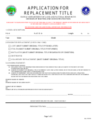 Hawaii Application for Replacement Title - Fill Out, Sign Online and ...