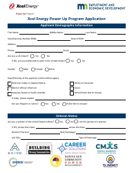 Minnesota Xcel Energy Power up Program Application - Fill Out, Sign Online and Download PDF ...