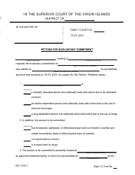 Virgin Islands Petition for Involuntary Commitment - Fill Out, Sign ...