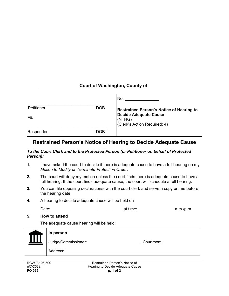 Form PO065 Fill Out Sign Online And Download Printable PDF form-po065-fill-out-sign-online-and-download-printable-pdf