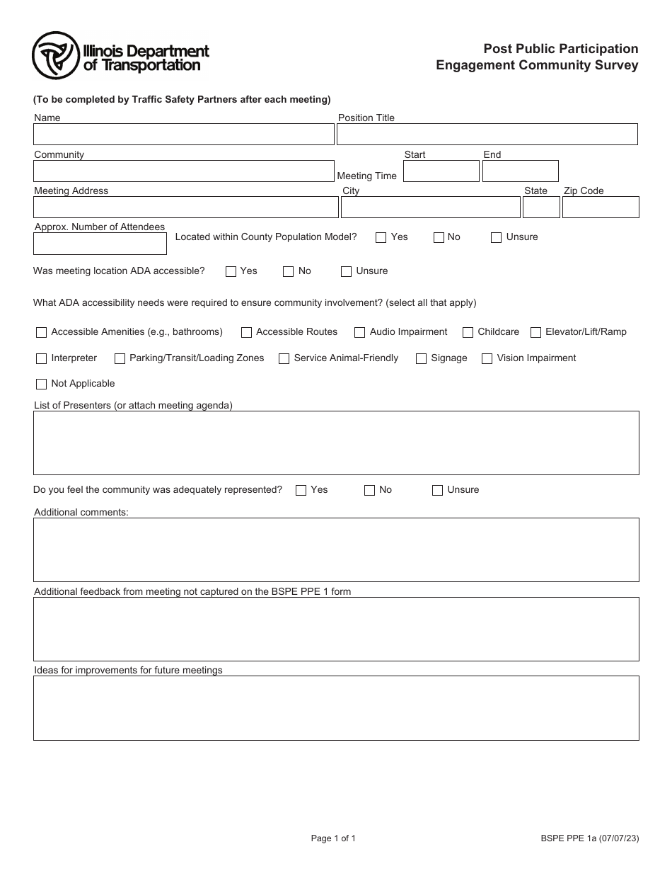 Form BSPE PPE1A - Fill Out, Sign Online and Download Fillable PDF ...
