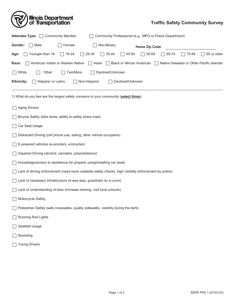 Form BSPE PPE1 - Fill Out, Sign Online and Download Fillable PDF ...