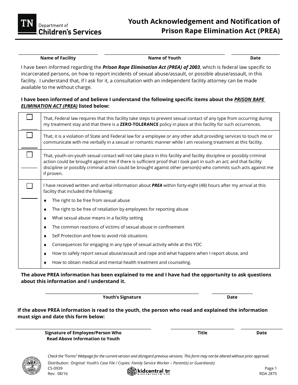 Form CS-0939 - Fill Out, Sign Online and Download Fillable PDF ...
