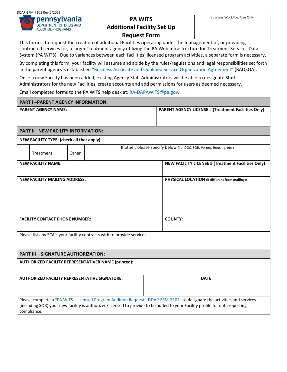 Form DDAP-EFM-7101 - Fill Out, Sign Online and Download Printable PDF ...