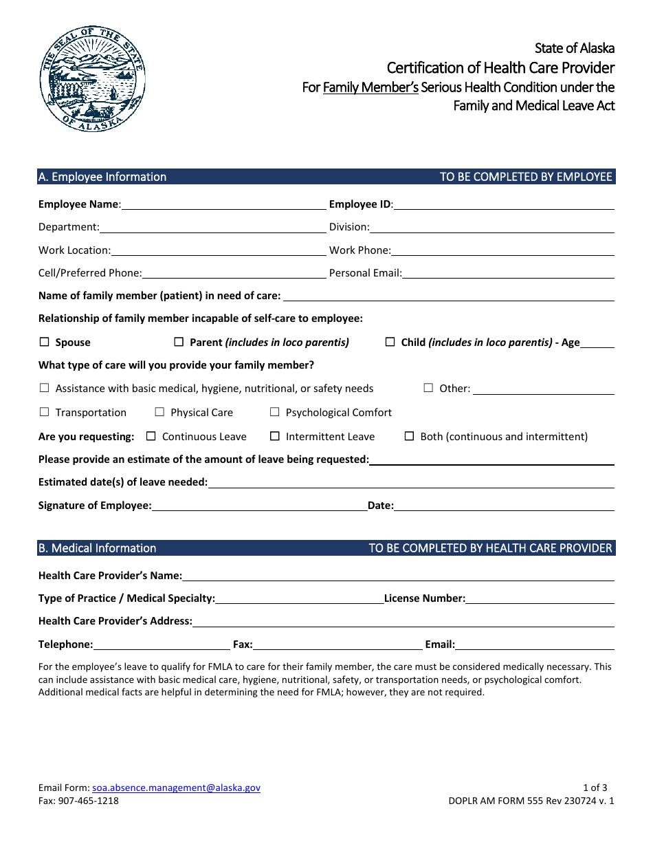 DOPLR AM Form 555 - Fill Out, Sign Online and Download Fillable PDF ...