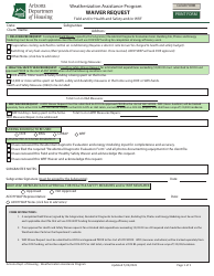 Arizona Waiver Form - Weatherization Assistance Program - Fill Out ...
