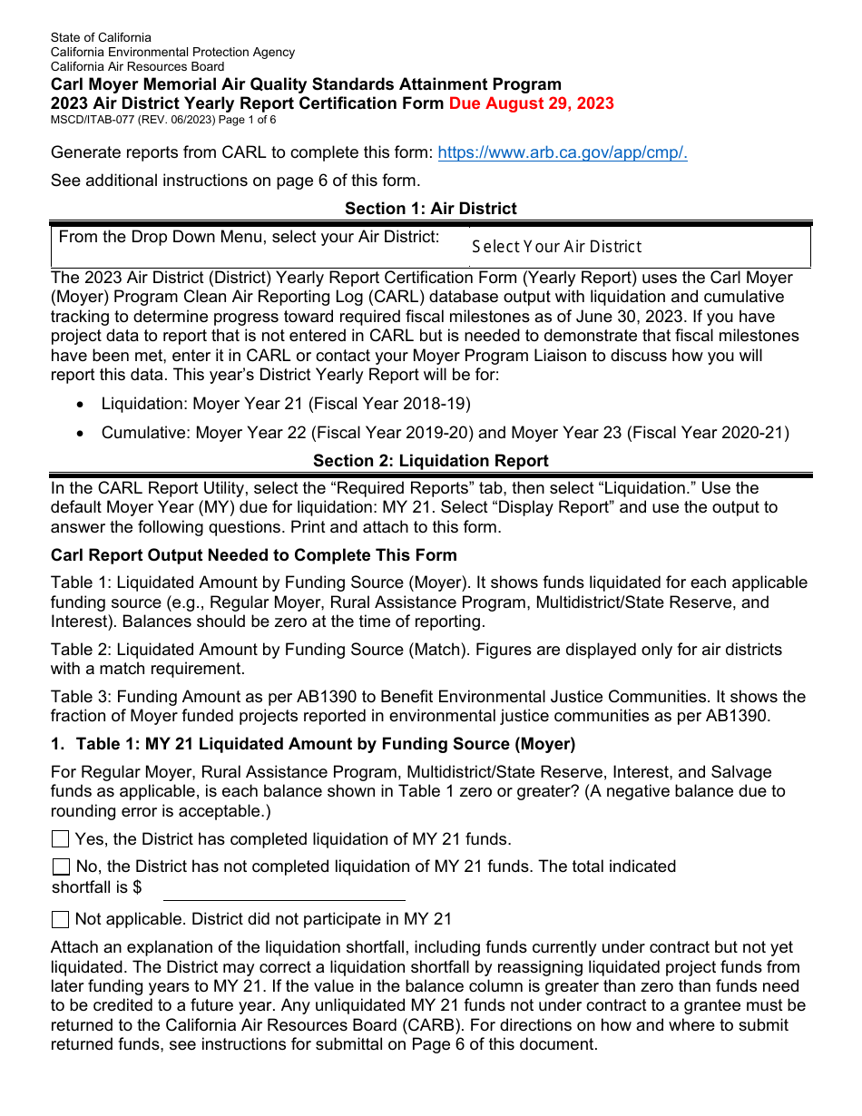 Form MSCD/ITAB-077 - 2023 - Fill Out, Sign Online and Download Fillable ...