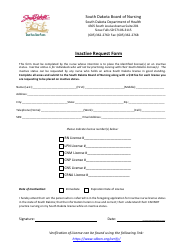 South Dakota Inactive Request Form - Fill Out, Sign Online and Download ...