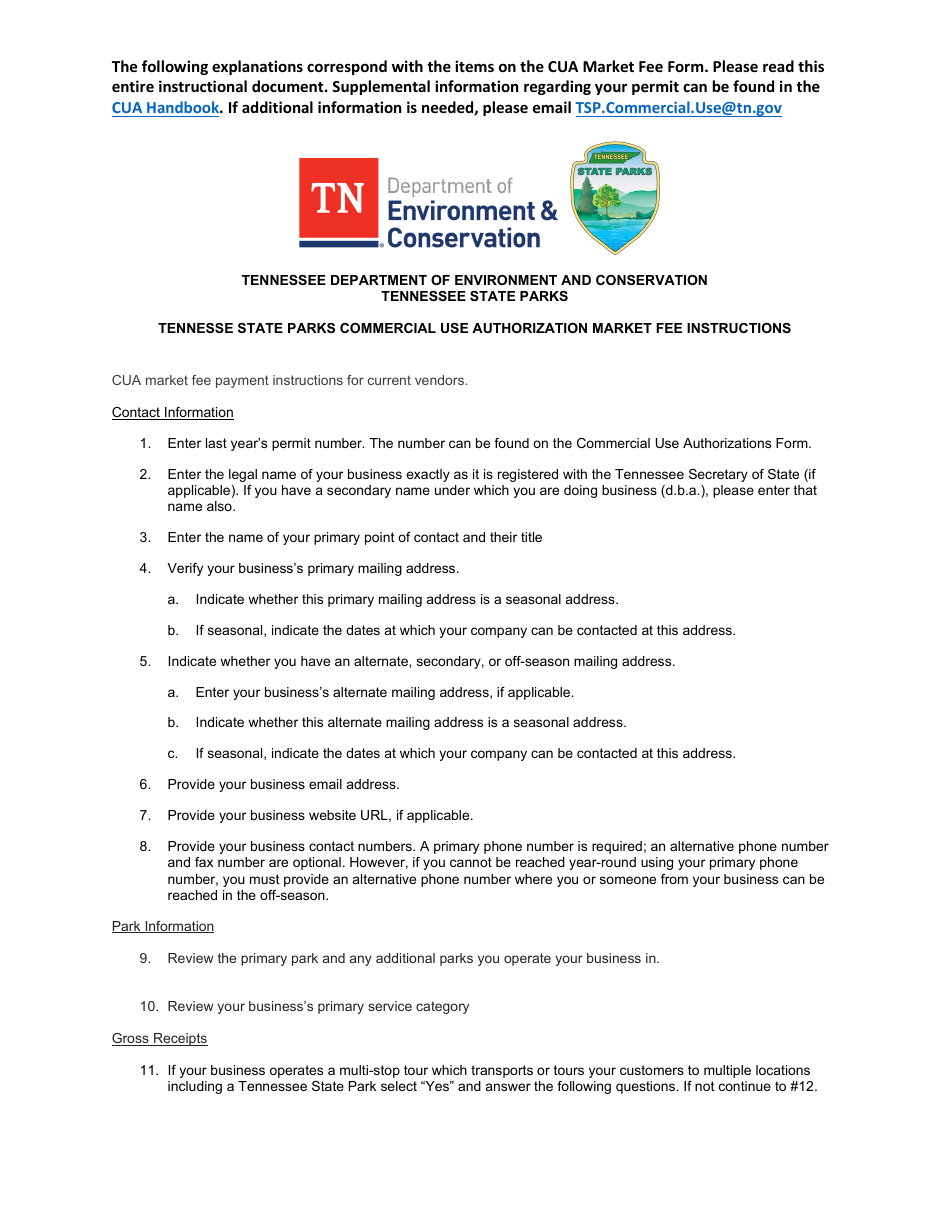 Download Instructions for Tennesse State Parks Commercial Use ...