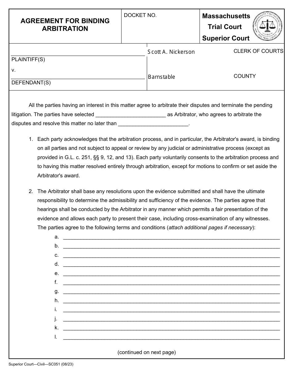 Form SC051 - Fill Out, Sign Online and Download Fillable PDF ...