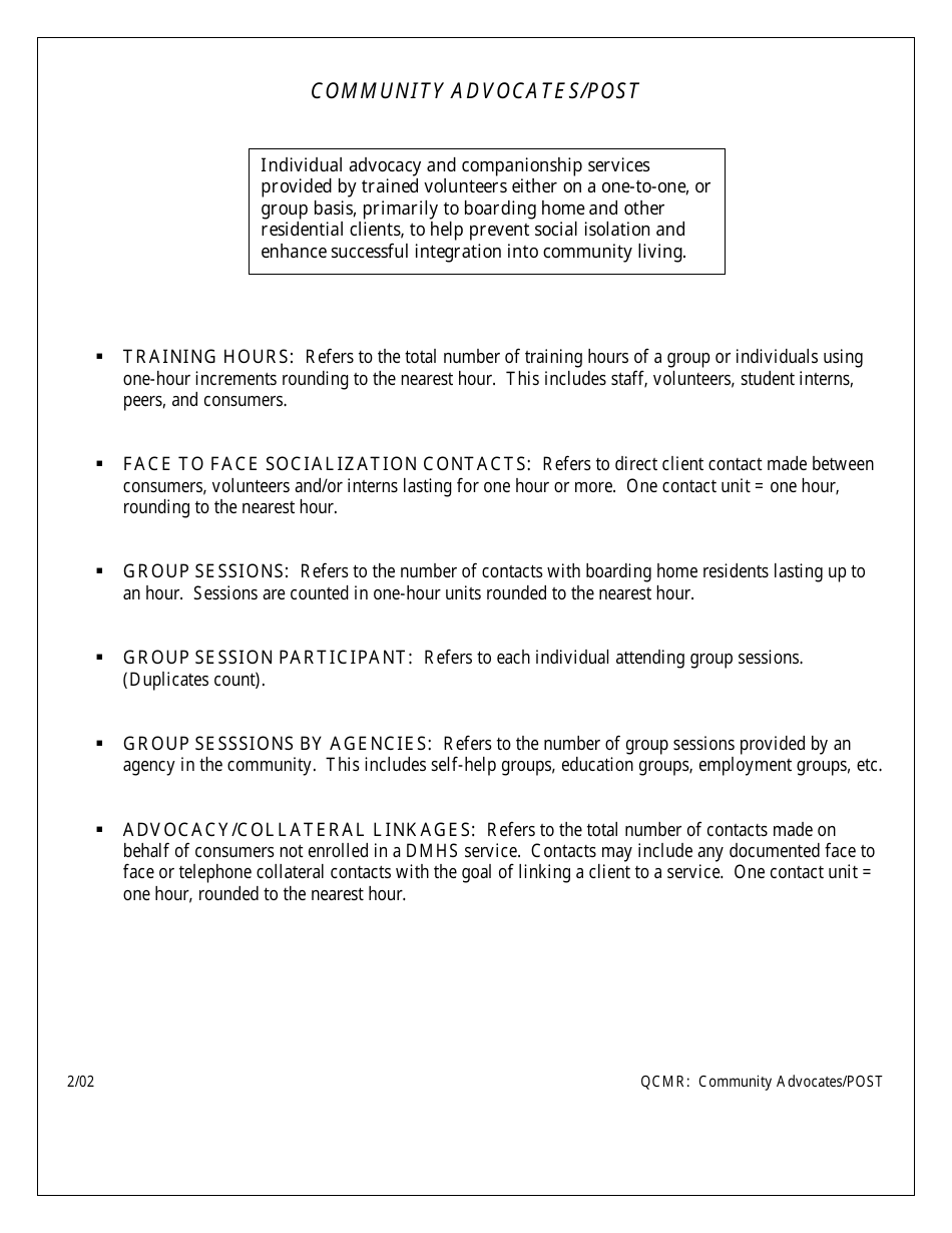 New Jersey Client Movement Report - Community Advocates/Post - Fill Out ... New Jersey Client Movement Report - Community Advocates/Post - Fill Out ...