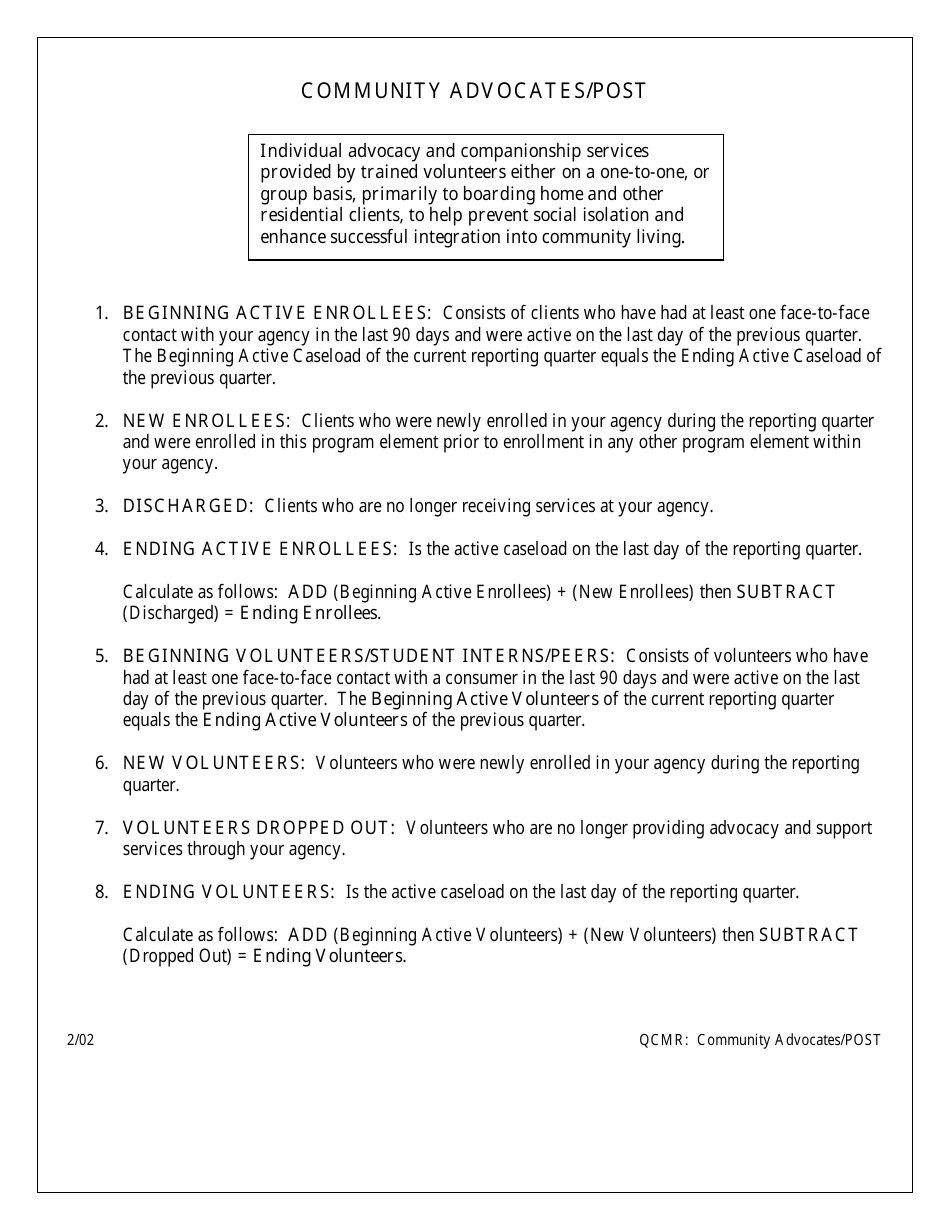New Jersey Client Movement Report - Community Advocates/Post - Fill Out ... New Jersey Client Movement Report - Community Advocates/Post - Fill Out ...