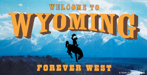 Welcome to Wyoming Sign Template Download Printable PDF | Templateroller