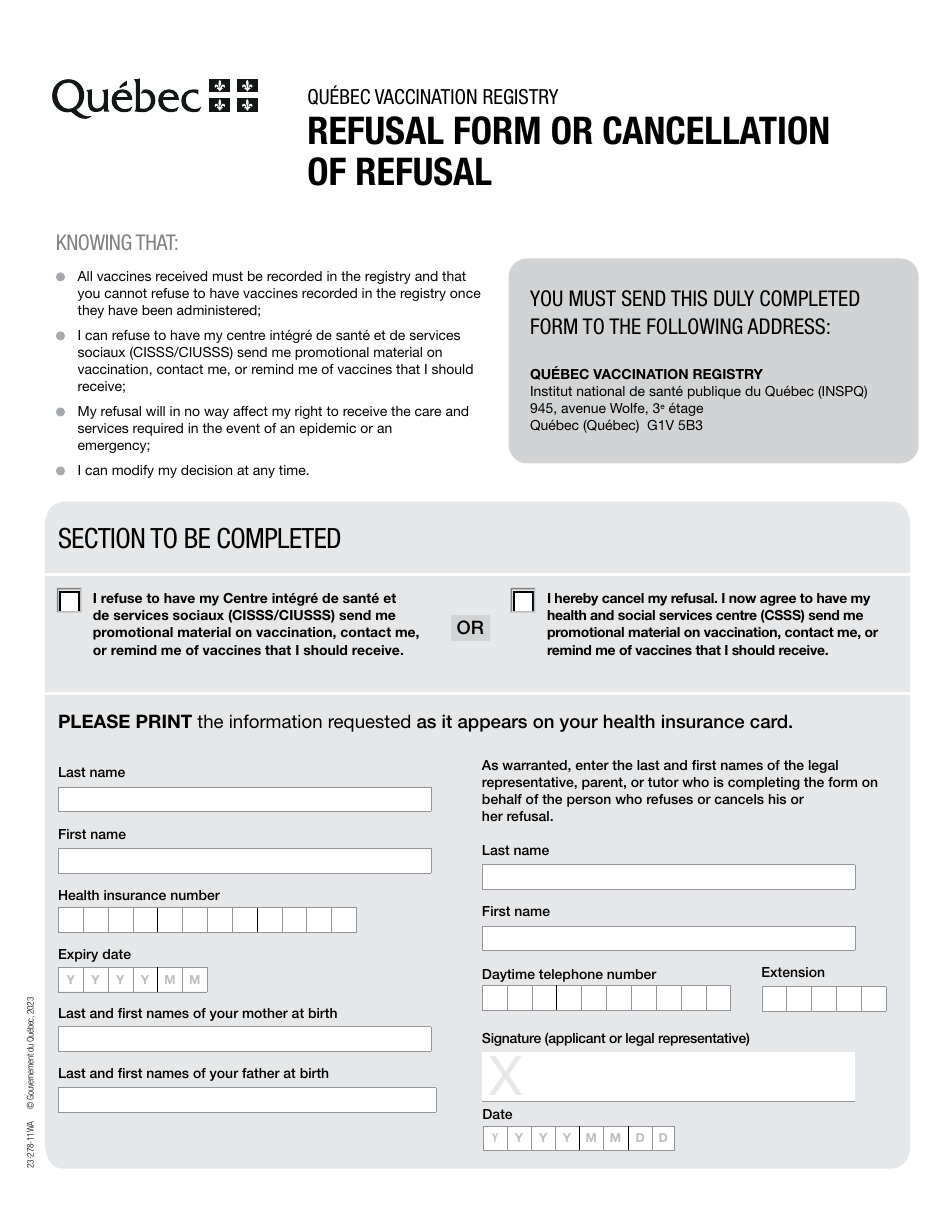Form 23-278-11WA - Fill Out, Sign Online and Download Fillable PDF ...