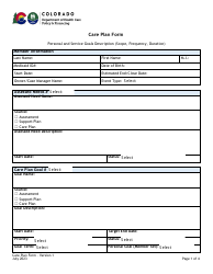 Colorado Care Plan Form - Fill Out, Sign Online and Download PDF ...