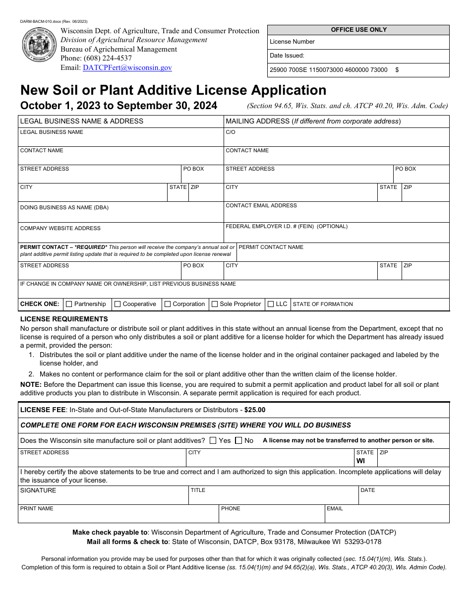 Form DARM-BACM-010 - 2024 - Fill Out, Sign Online and Download ...