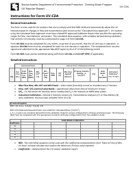 Download Instructions for Form UV-CDA Uv Reactor Report - Calculated ...