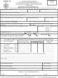 Form 113 Download Fillable PDF or Fill Online Agreement to Pay ...