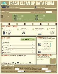 Arizona Trash Clean up Data Form - Fill Out, Sign Online and Download ...