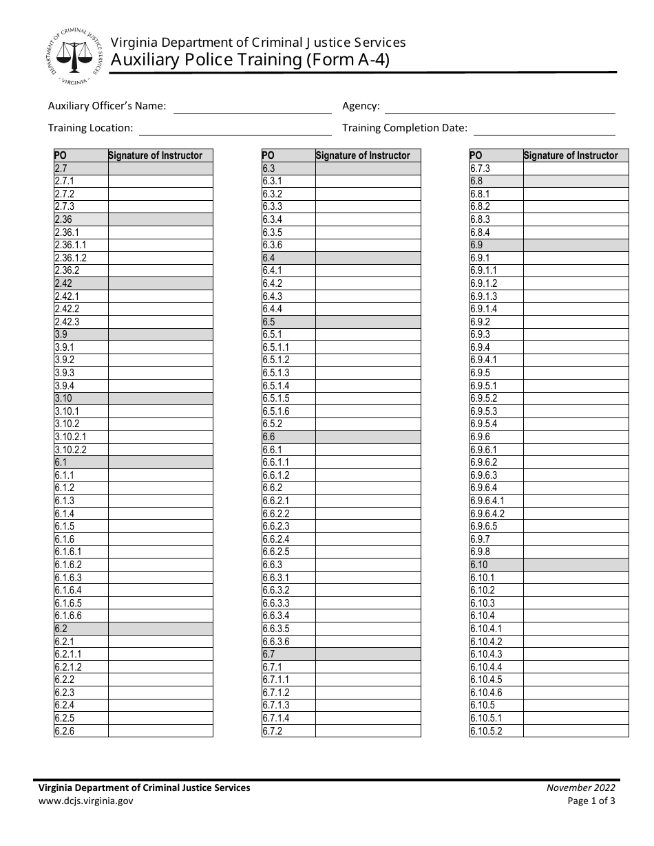 Form A-4 - Fill Out, Sign Online and Download Fillable PDF, Virginia | Templateroller