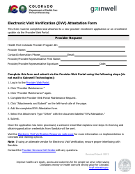 Colorado Electronic Visit Verification (Evv) Attestation Form - Fill ...