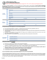2024 California Ballot Designation Worksheet Download Fillable PDF 2019 ...