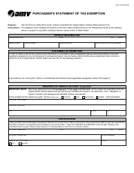Form SUT3 Download Fillable PDF or Fill Online Purchaser's Statement of ...