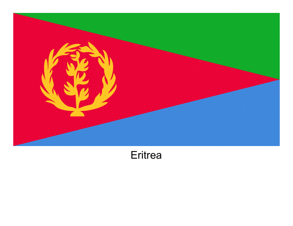 Eritrea Flag Template Download Printable PDF | Templateroller