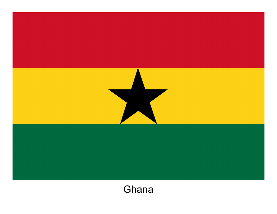 Ghana Flag Template Download Printable PDF | Templateroller