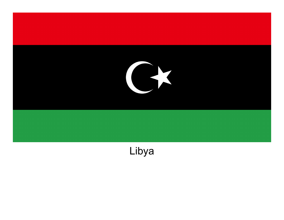 Libya Flag Template Download Printable PDF | Templateroller