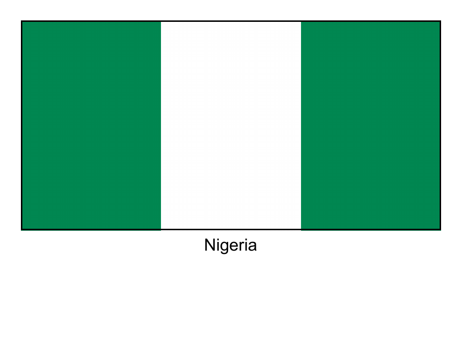 Nigeria Flag Template Download Printable PDF | Templateroller