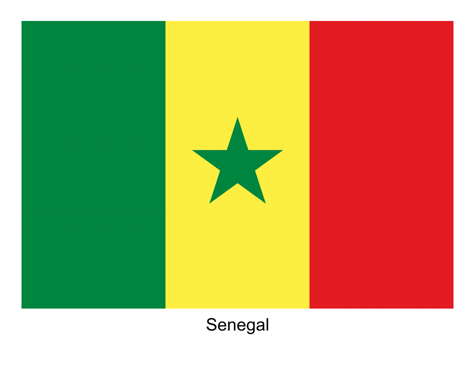 Senegal Flag Template Download Printable PDF | Templateroller