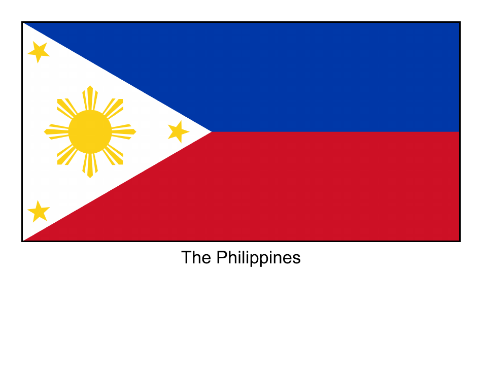 The Philippines Flag Template Download Printable PDF | Templateroller