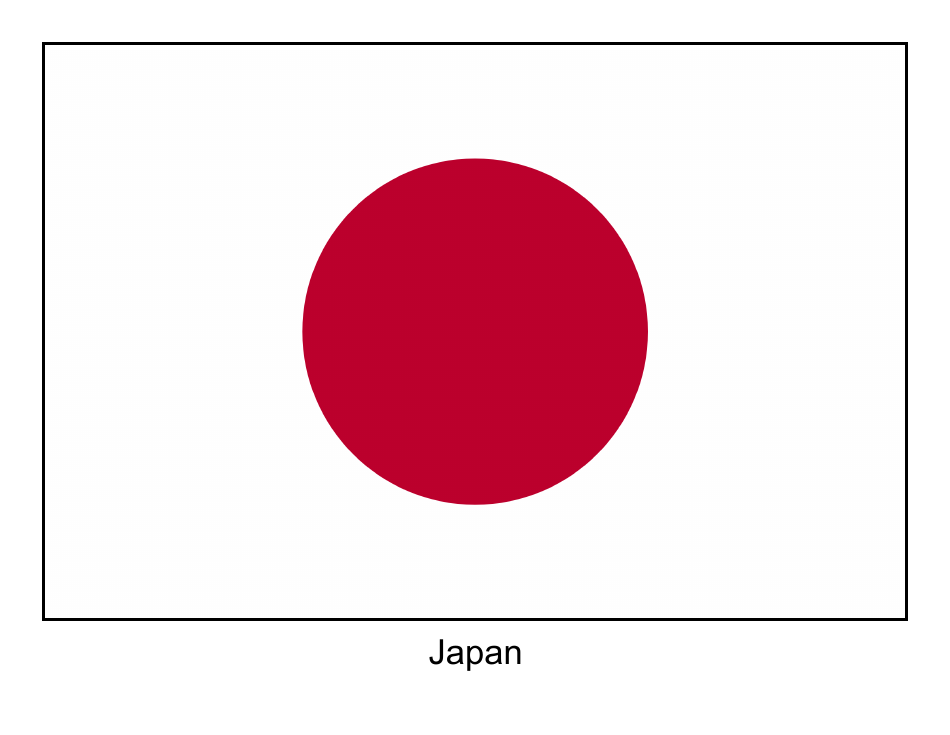 Japan Flag Template Download Printable PDF | Templateroller