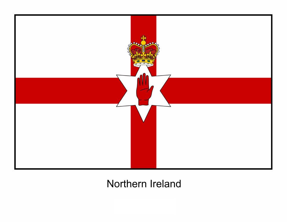 Northern Ireland Flag Template Download Printable PDF | Templateroller
