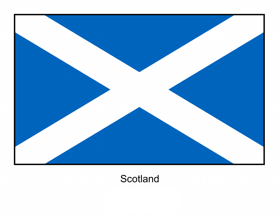 Scotland Flag Template Download Printable PDF | Templateroller