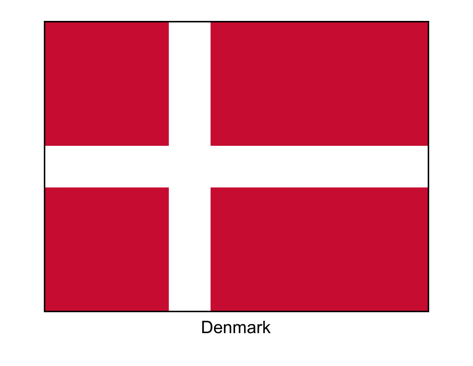 Denmark Flag Template Download Printable PDF | Templateroller