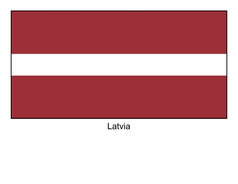 Latvia Flag Template Download Printable PDF | Templateroller