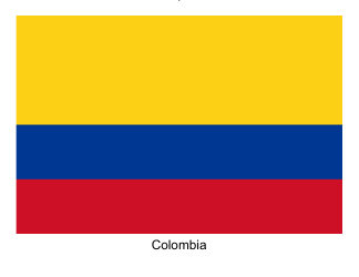Colombia Flag Template Download Printable PDF | Templateroller