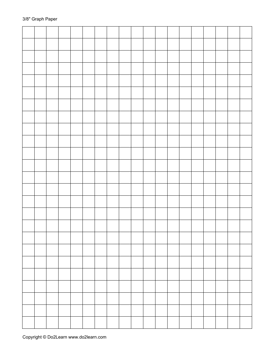 3/8' Graph Paper Download Printable PDF | Templateroller