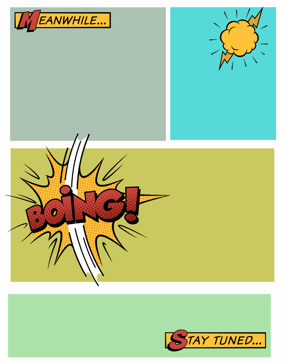 Comic Adventure Book Template Download Printable PDF | Templateroller