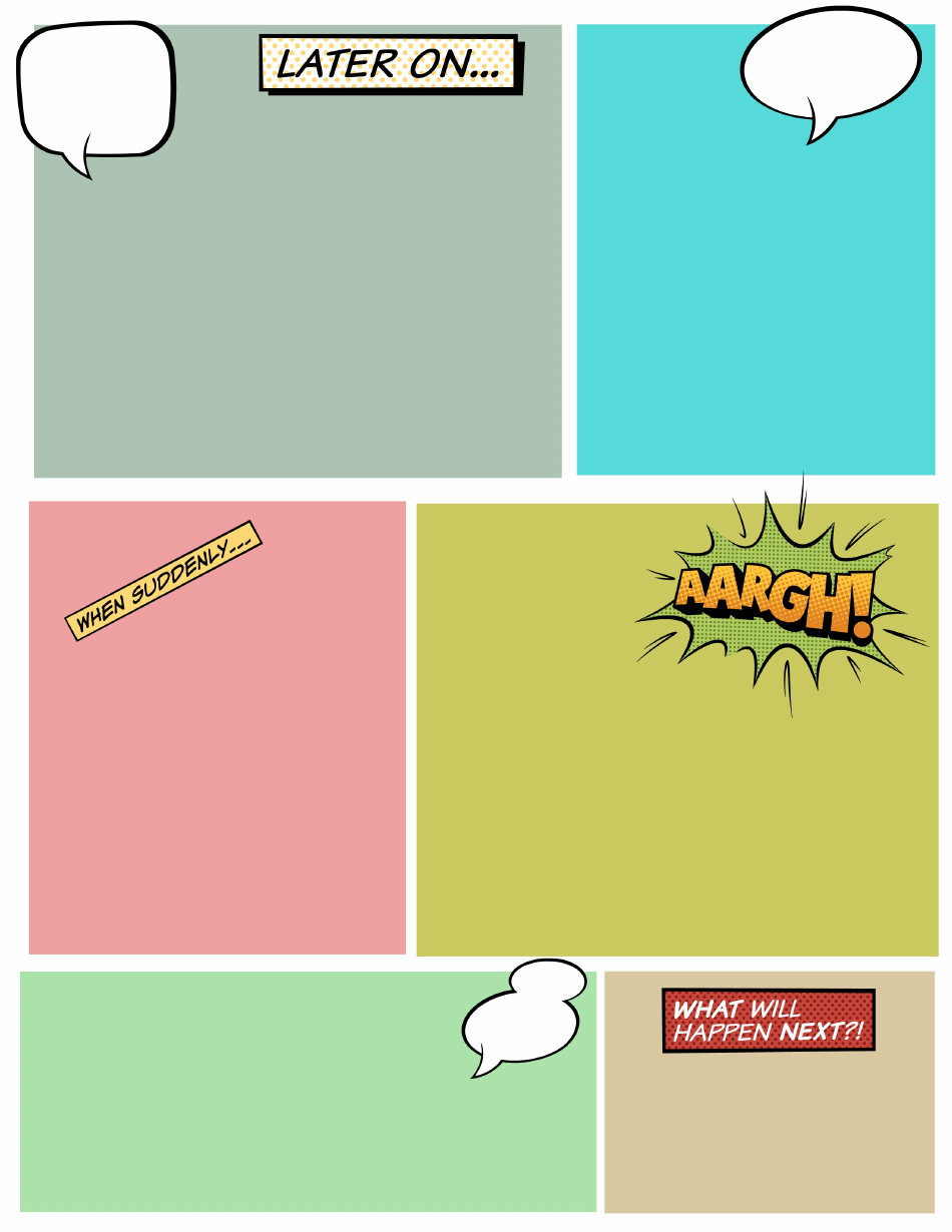 Comic Adventure Book Template Download Printable PDF | Templateroller